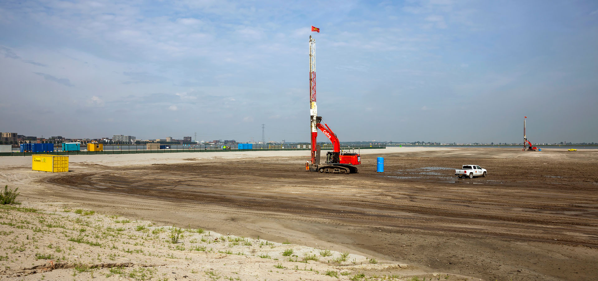 PVD installation for several phases of the expansion of Port of Brisbane